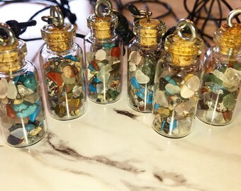 Crystals in jar | Etsy