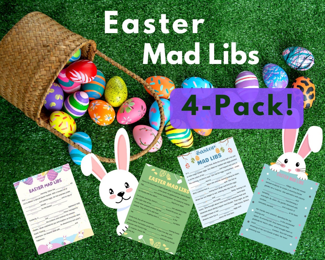 Easter Mad Libs Pack #2 | Printable Easter Activity | Easter Party Game ...