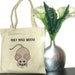 Funny Reusable Canvas Bag Shut Your Mouse - Etsy