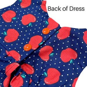 Red Apples Baby Dress, Fall Themed Apple Baby Dress, Apple Picking Baby ...