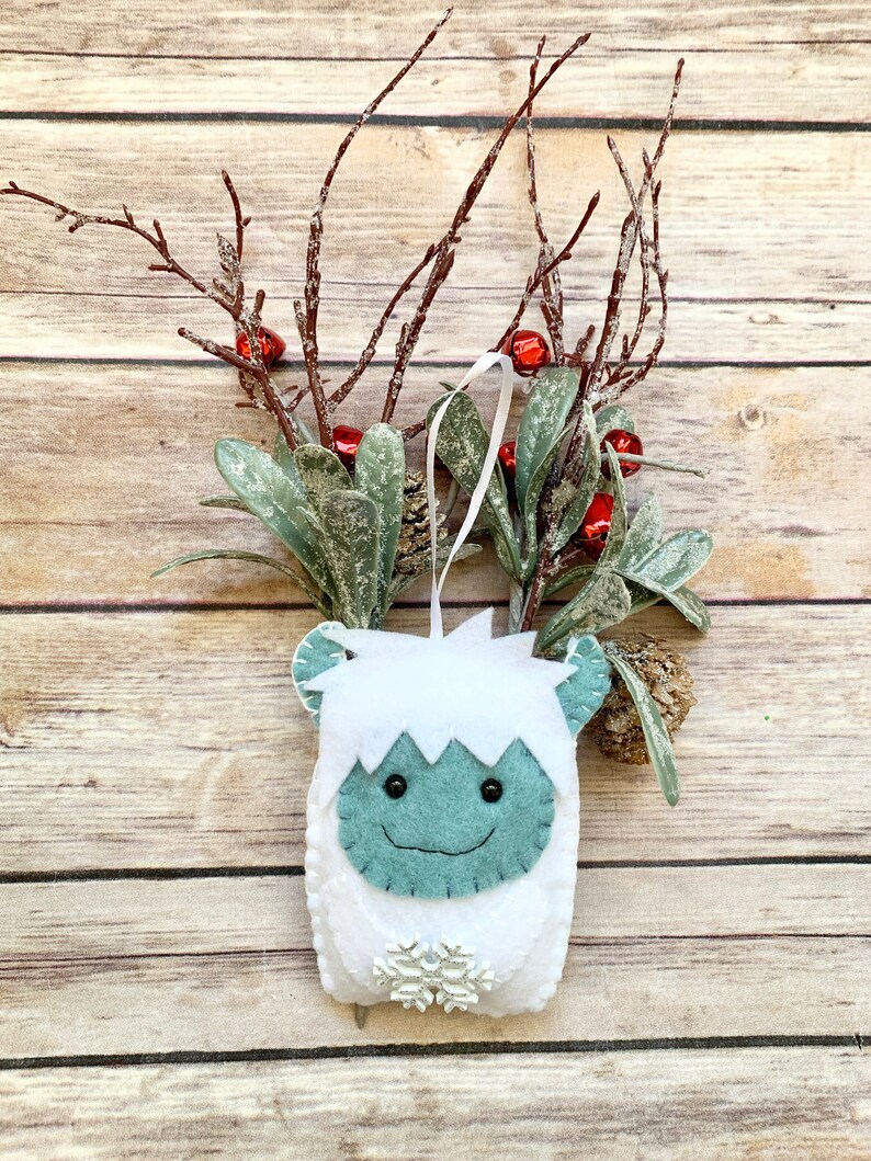 Abominable Snowman Christmas Tree Ornament Yeti Christmas | Etsy