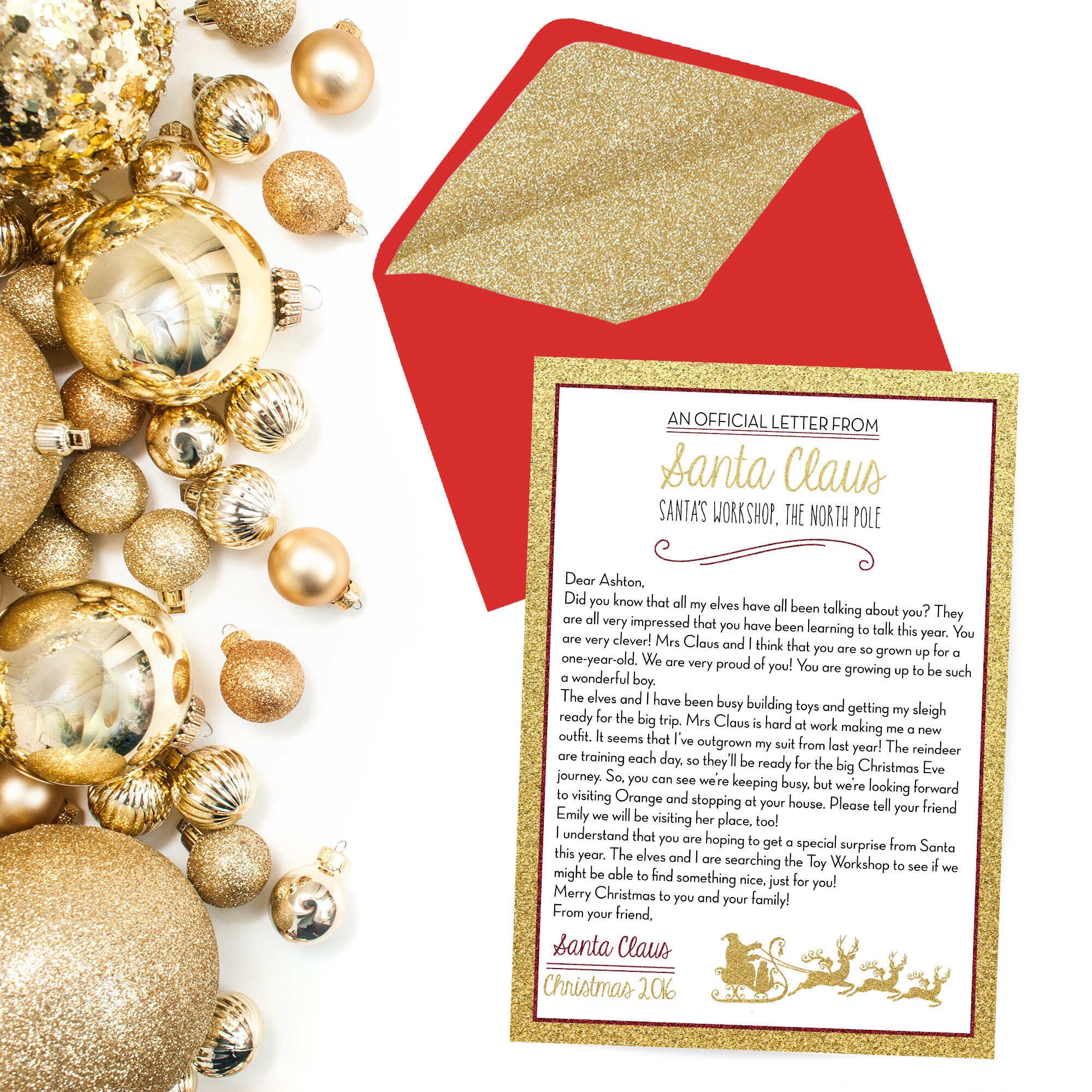 Magic of Christmas DIY, Editable Instant Download, 4 Wordings, Gold ...
