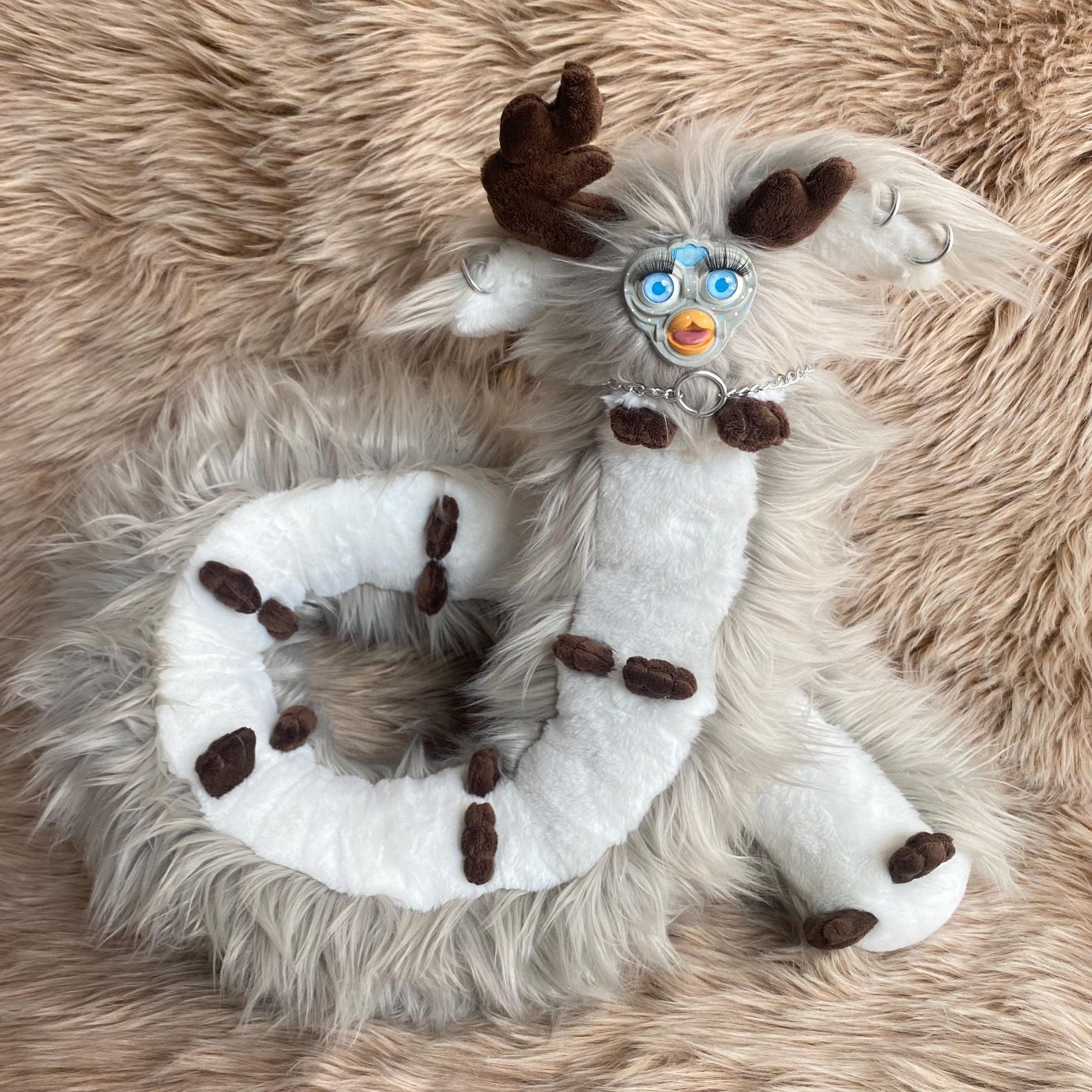 Custom Long Furby (made to Order) - Plush Creature, Posable, OOAK, Faux ...