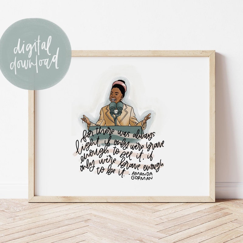 Amanda Gorman Poster - Etsy