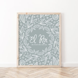 El Roi - the God Who Sees Me Print | Bible Verse Wall Art | Scripture ...