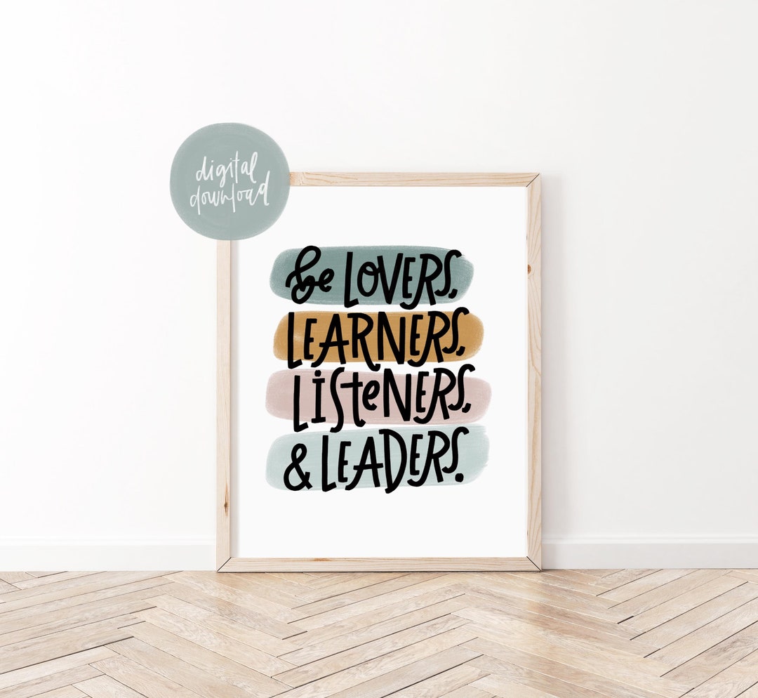 Positive Affirmations Wall Art | Classroom Decor Printable | Be Lovers ...