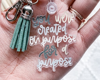 Keychain Positive Quote - Etsy