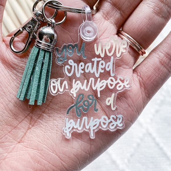 Quote Keychain - Etsy