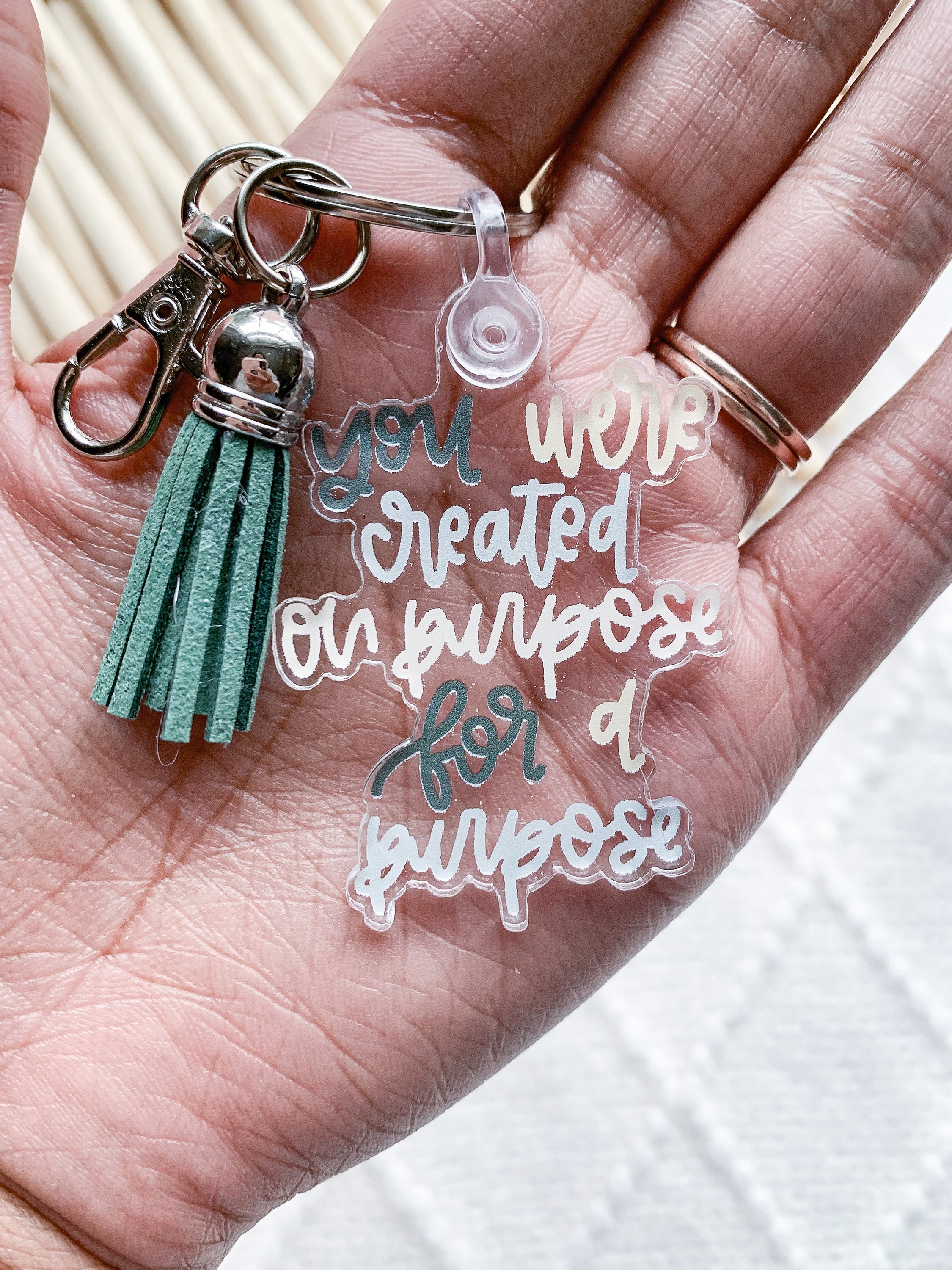 Created on Purpose for a Purpose Keychain | Mental Health Keychain ...