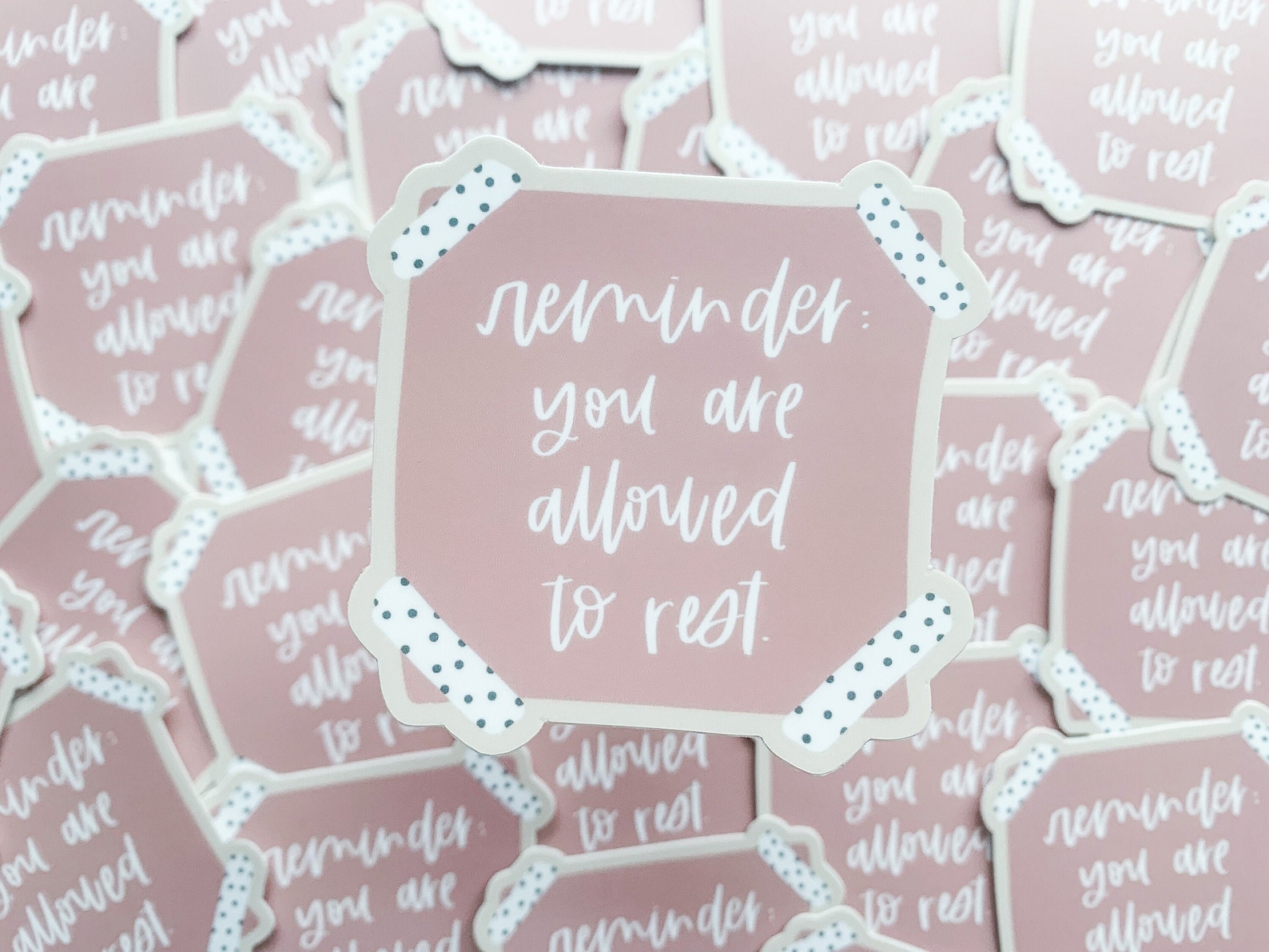 Mental Health Sticker You Are Allowed to Rest Sticker - Etsy