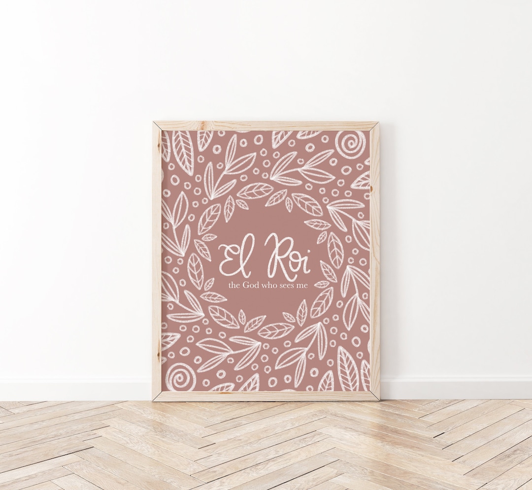 El Roi - El Dios que me ve imprimir / Nombres de Dios imprimir / Arte ...