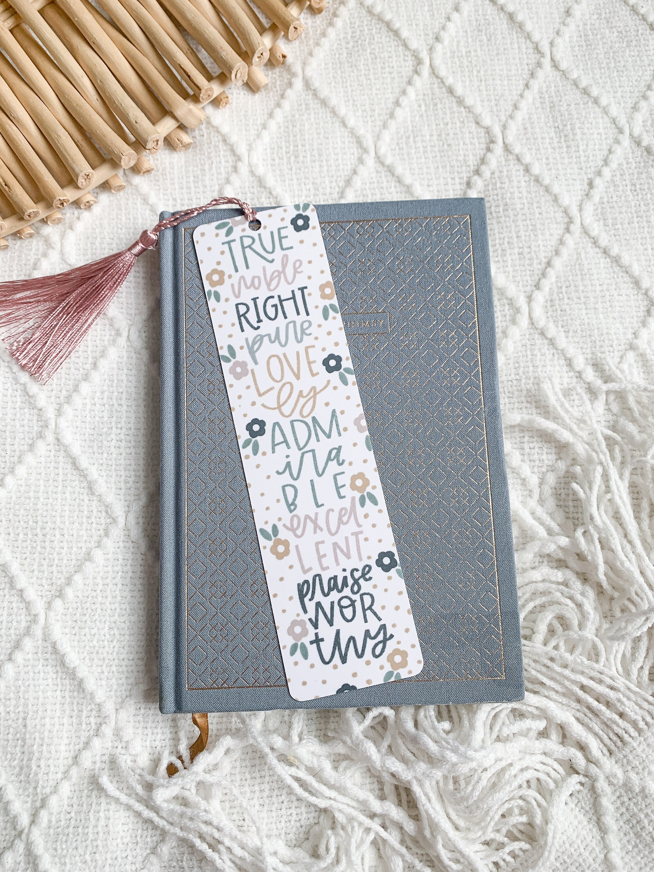 Bible Bookmark - Philippians 4:8 | Bible Verse Bookmark | Bookmark for ...