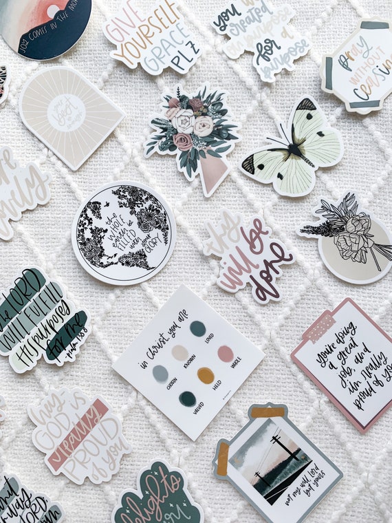 Sticker Set Christian Stickers Religious Stickers Laptop - Etsy