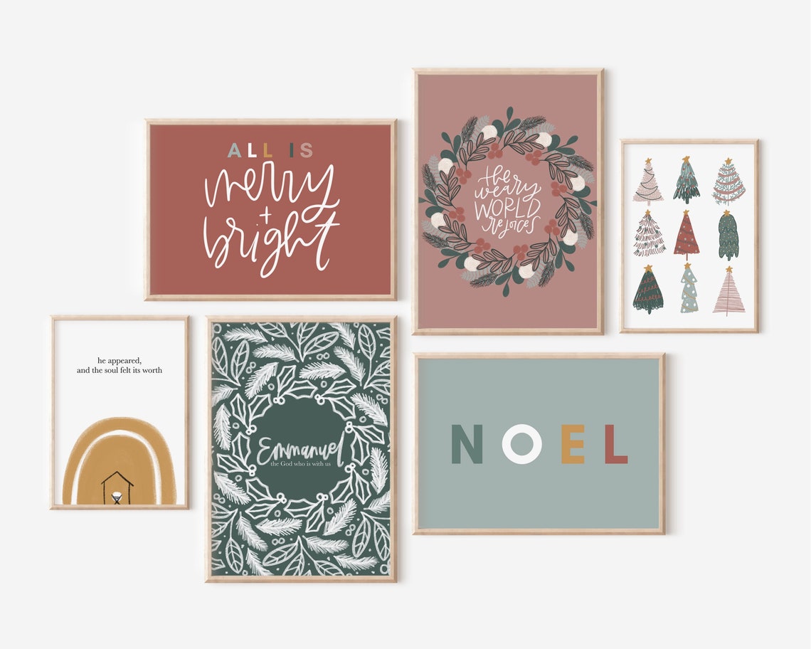 Christmas Print Set of 6 | Christian Christmas Print Bundle | Religious ...