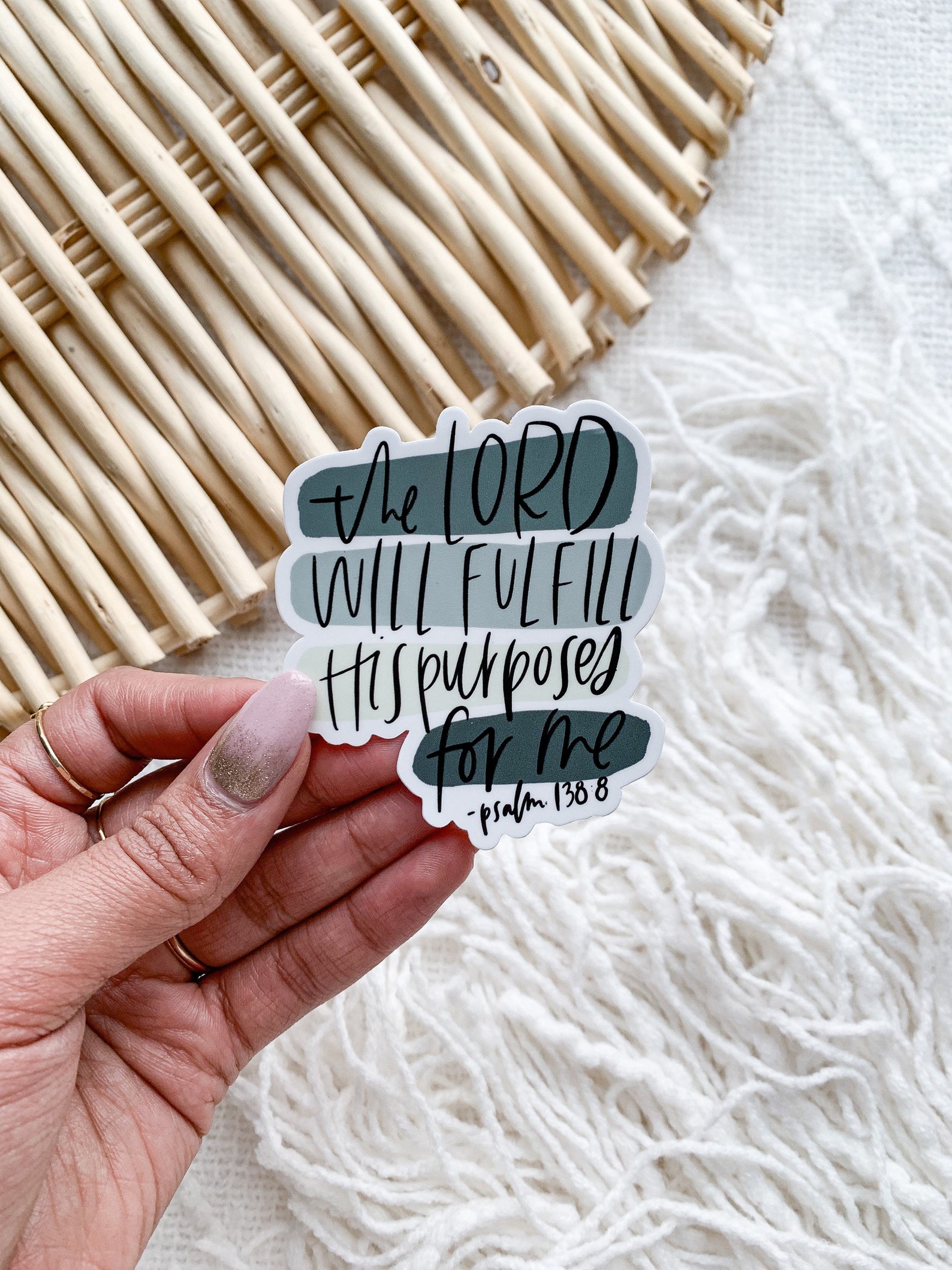 Christian Sticker the Lord Will Fulfill His Purposes for Me - Etsy