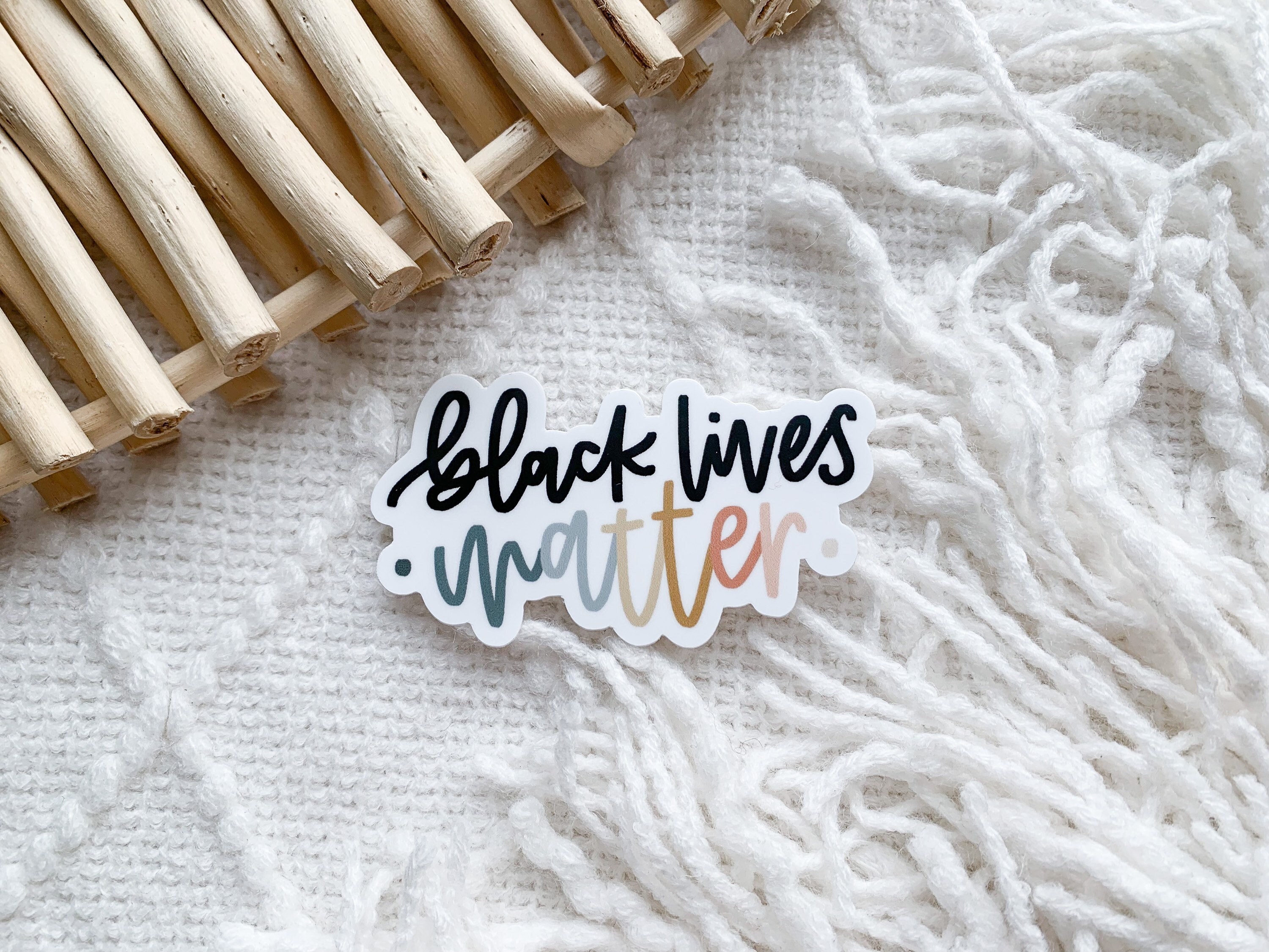 Black Lives Matter Sticker BLM Sticker Encouraging Sticker | Etsy