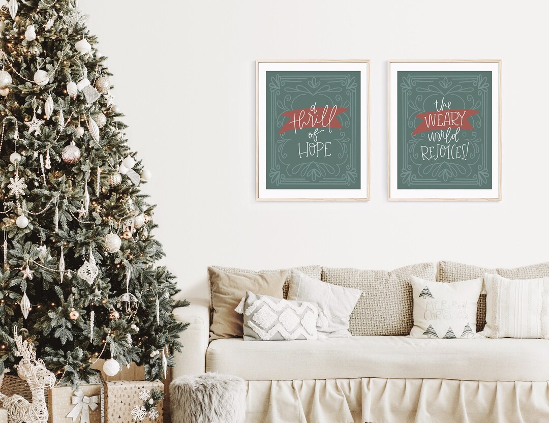 A Thrill of Hope the Weary World Rejoices | Oh Holy Night Set ...