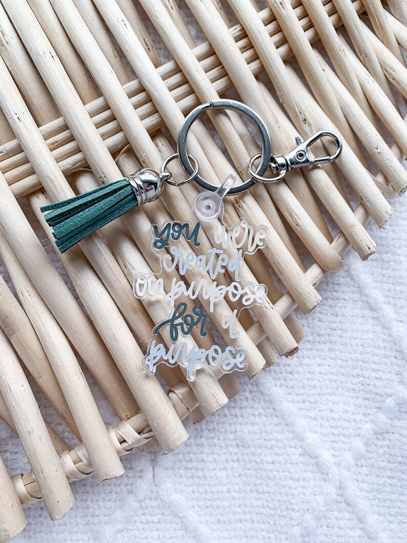 Created on Purpose for a Purpose Keychain | Mental Health Keychain ...