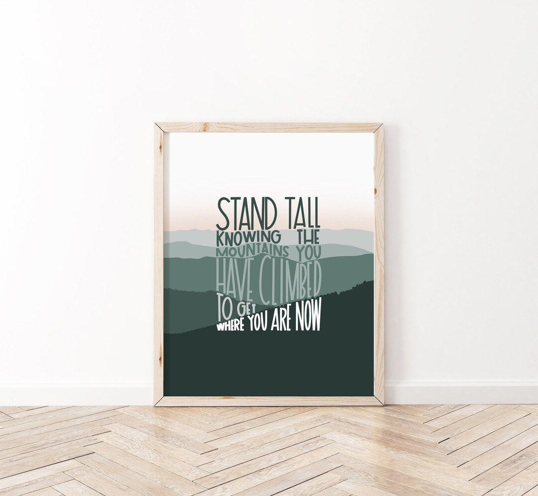 Mental Health Poster | Positive Affirmations Wall Art | Positive ...