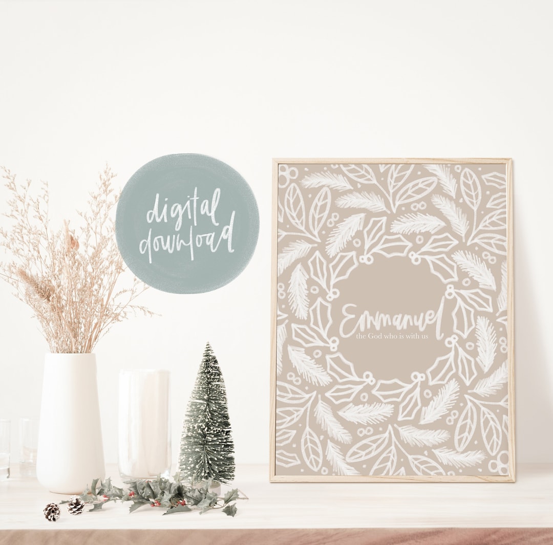 Emmanuel God With Us | Names of God Christmas Printable | Christian ...