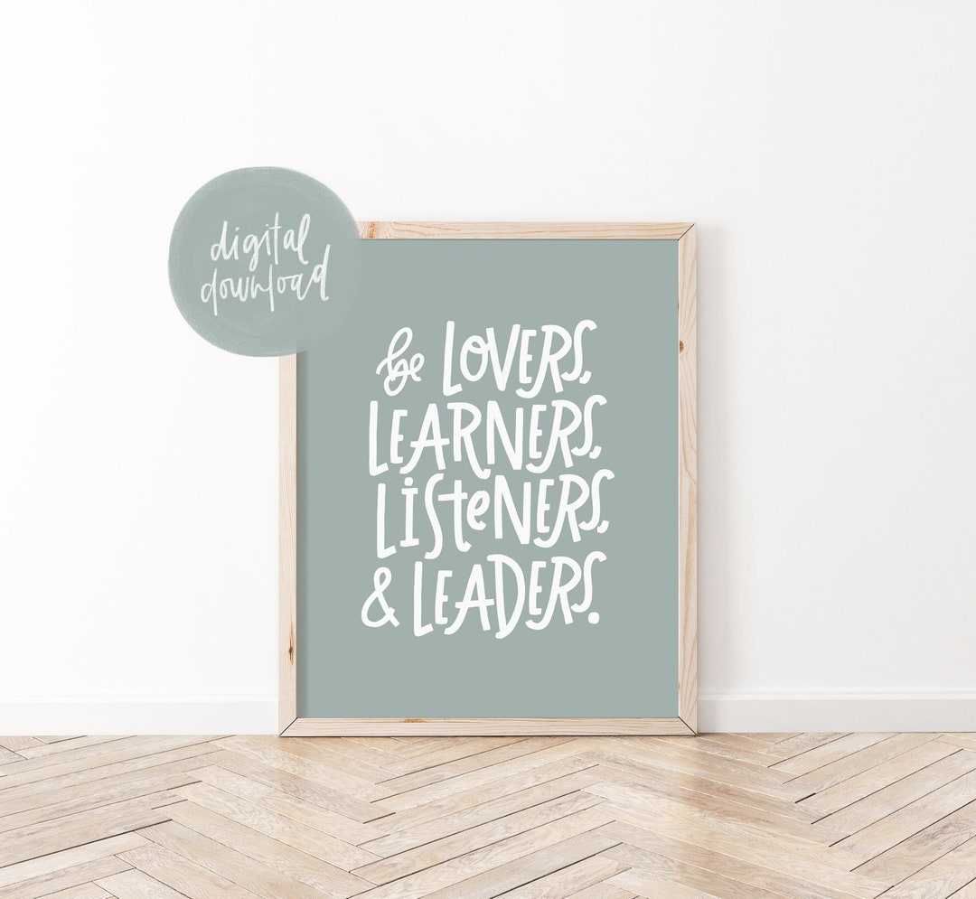 Positive Affirmations Wall Art | Classroom Decor Printable | Be Lovers ...