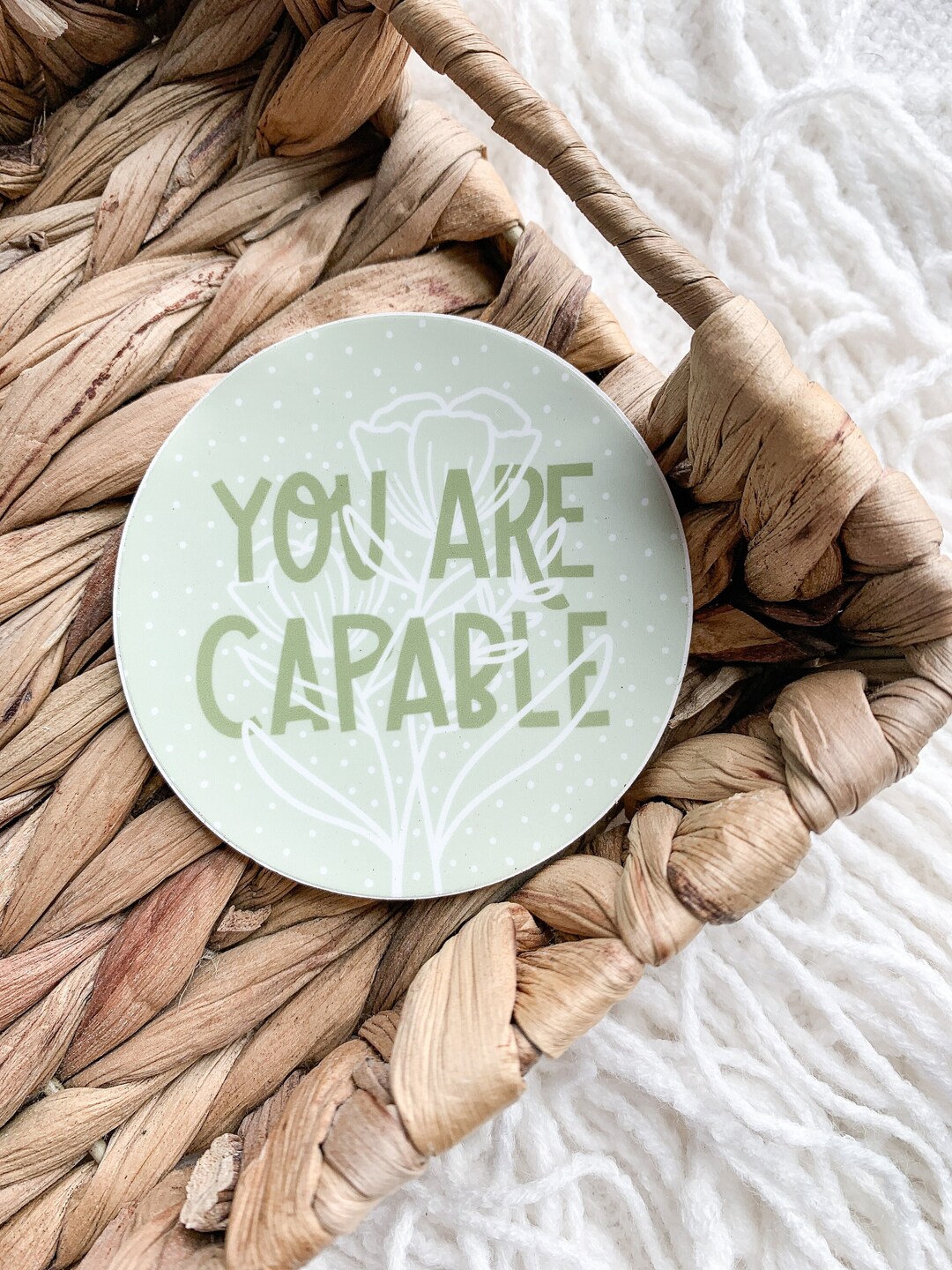 You Are Capable Sticker | Mental Health Stickers | Positive Affirmation ...