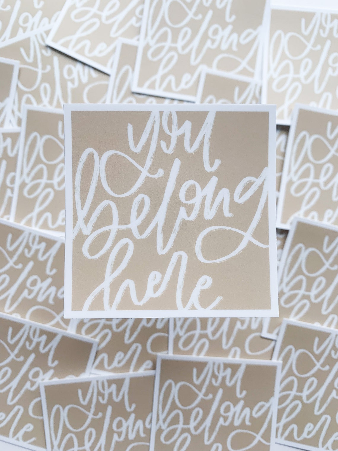 You Belong Here Sticker | Positive Affirmation Sticker | Mental Health ...