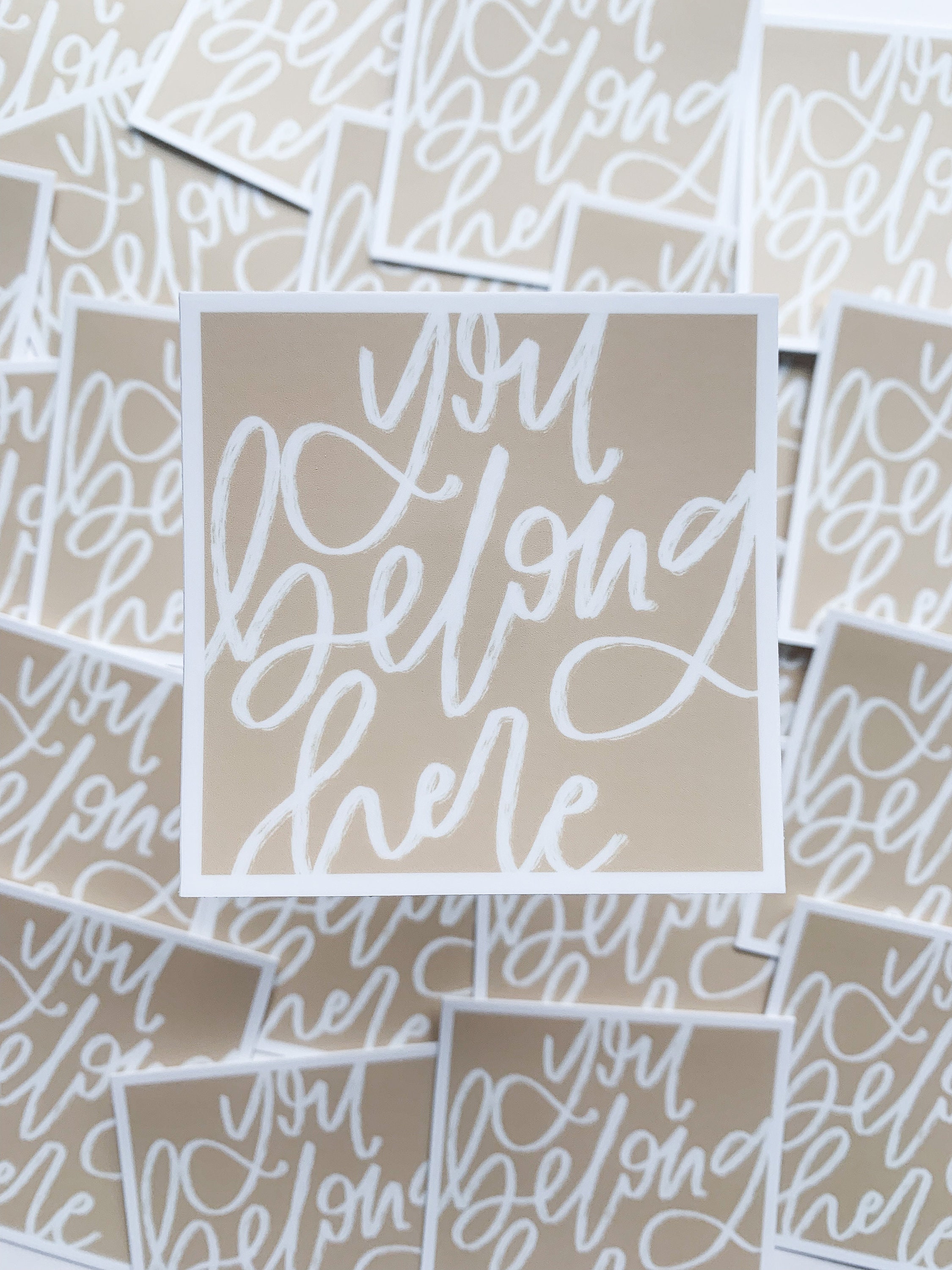 You Belong Here Sticker Positive Affirmation Sticker - Etsy UK