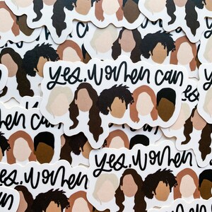 Yes Women Can Sticker Women Sticker Support Women Sticker Female ...