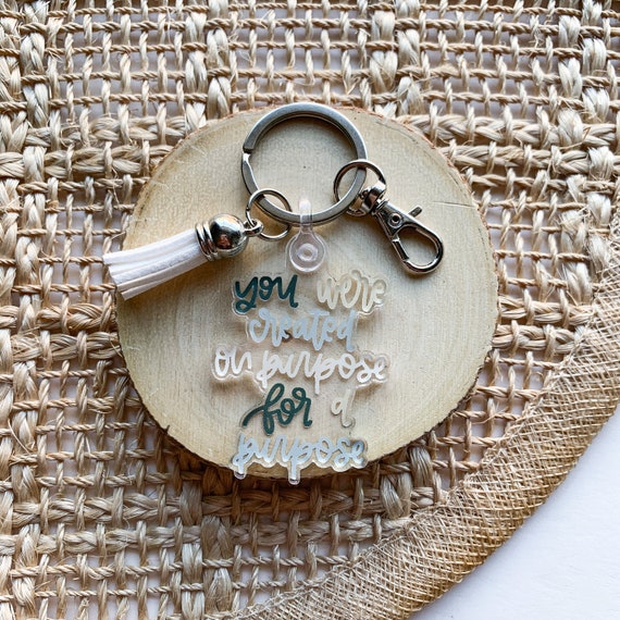 Created on Purpose for a Purpose Keychain Christian Keychain | Etsy