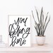 You Belong Here Print | Positive Affirmation Wall Art | Affirmation ...