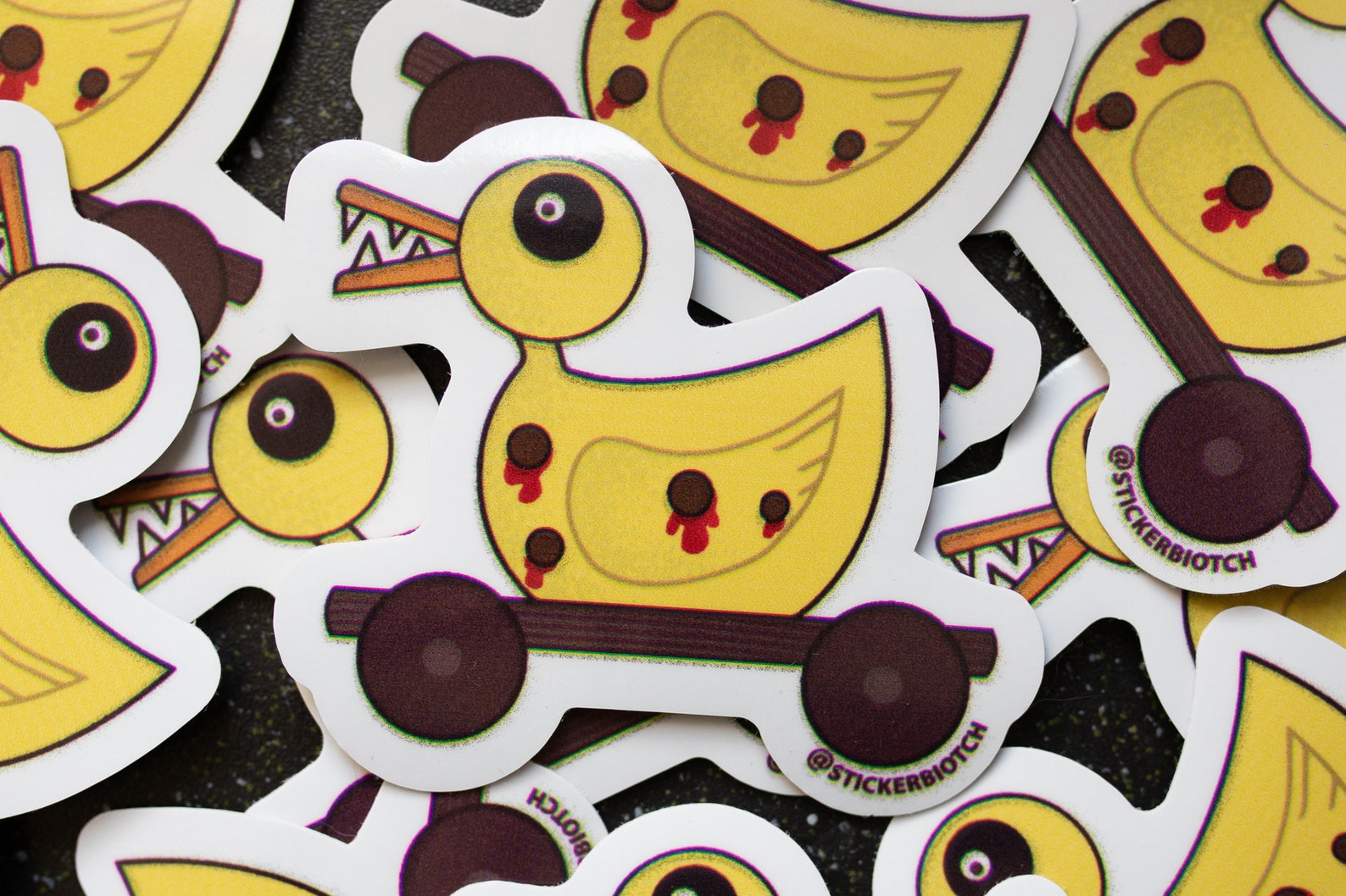 Killer Duck Nightmare Before Christmas Theme Vinyl Sticker | Etsy