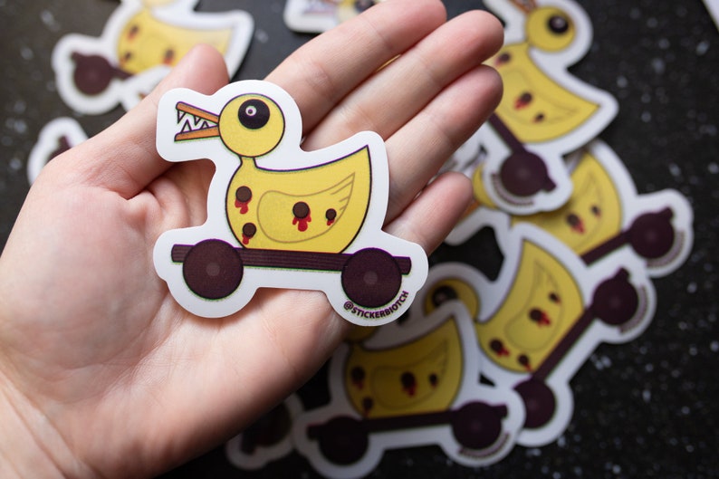 Killer Duck Nightmare Before Christmas Theme Vinyl Sticker | Etsy