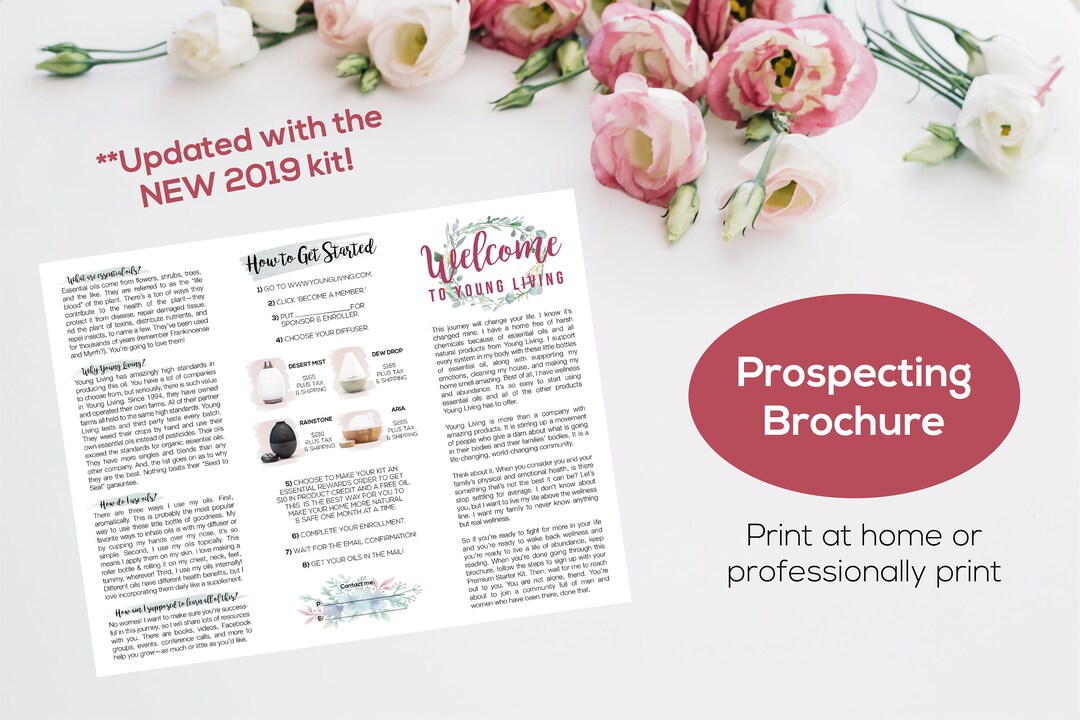 Welcome to Young Living Prospecting Brochure NEW 2019 Premium Start Kit ...