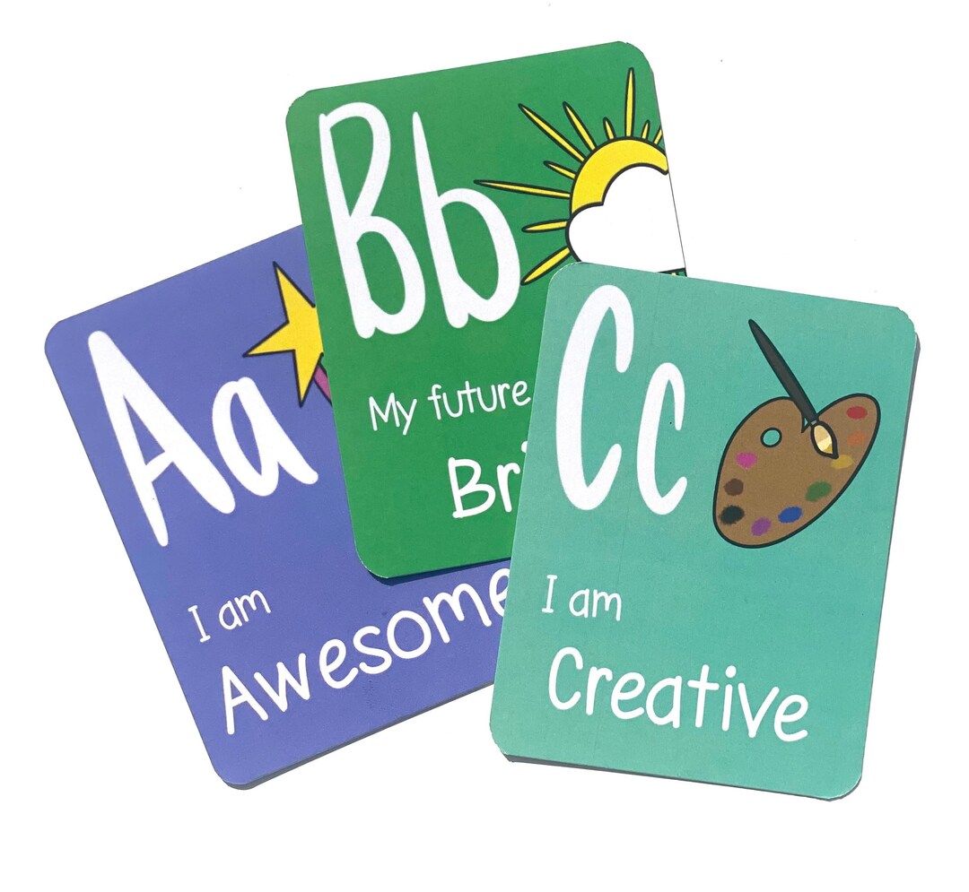 Kids Alphabet Affirmation Flashcards Kids Meditation Kids - Etsy