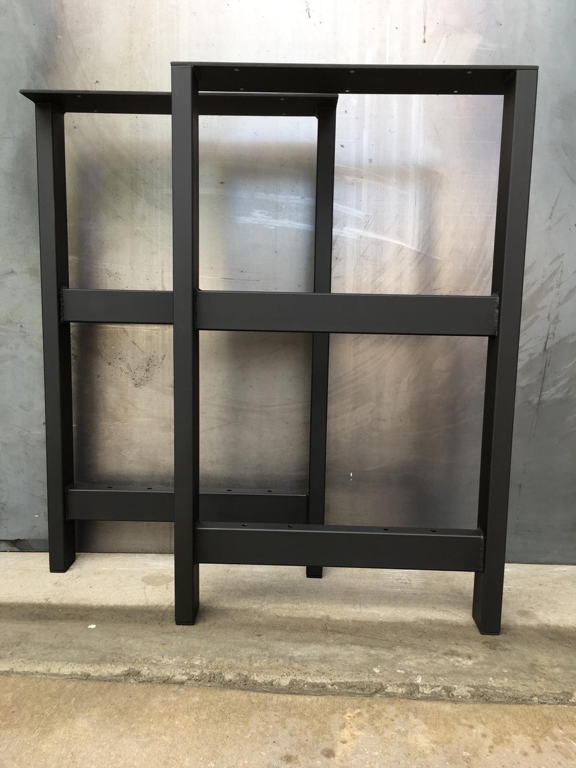 H shape steel leg set of 2 coffee table legs metal leg | Etsy