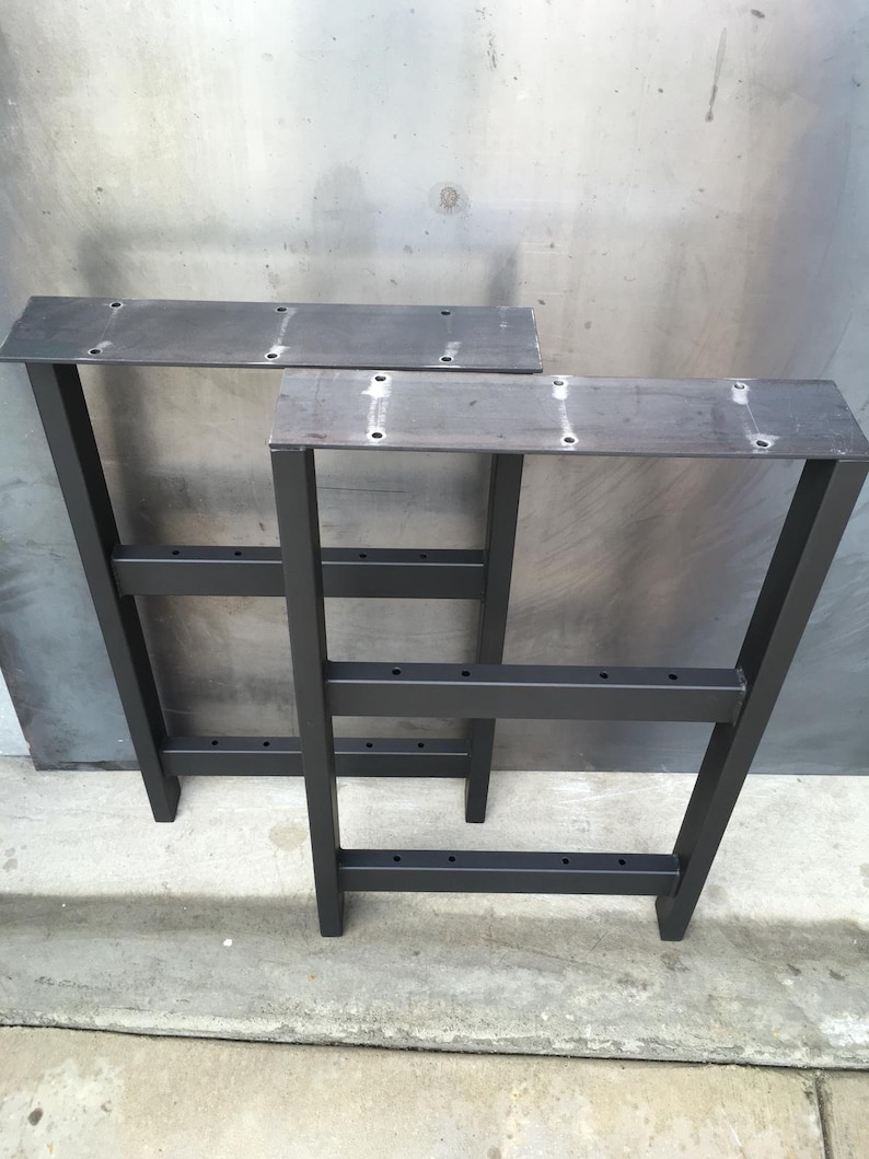 H shape steel leg set of 2 coffee table legs metal leg | Etsy