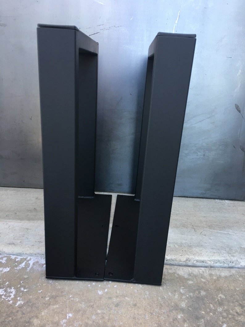 U Shape Steel Leg, Set of 2, Coffee Table Legs, Metal Leg, Industrial ...