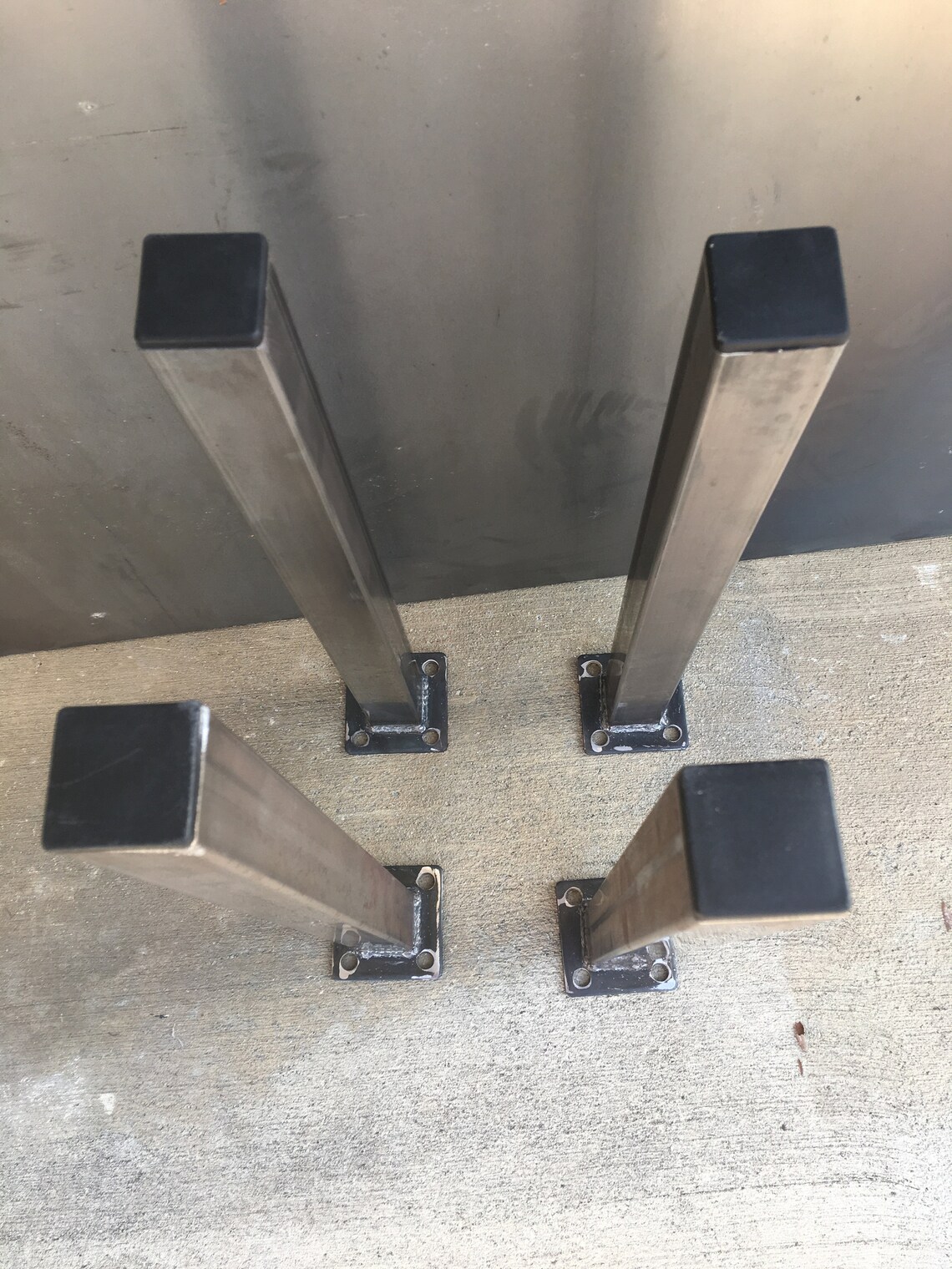Metal Tube Legs, Set of 4, Coffee Table Legs, Metal Leg, Industrial ...