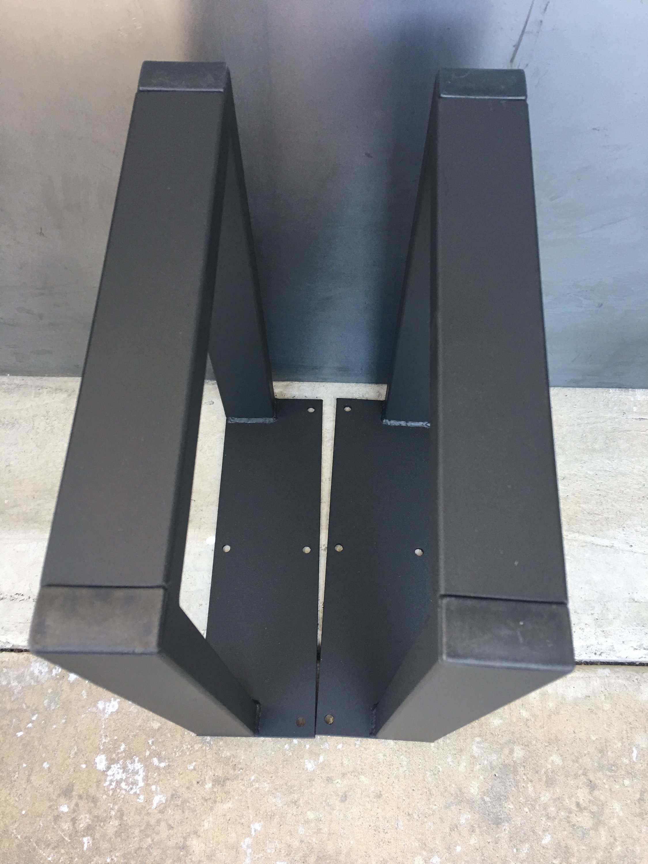 U Shape Steel Leg, Set of 2, Coffee Table Legs, Metal Leg, Industrial ...