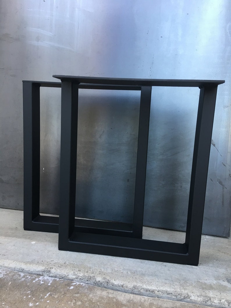 U Shape Steel Leg, Set of 2, Coffee Table Legs, Metal Leg, Industrial ...