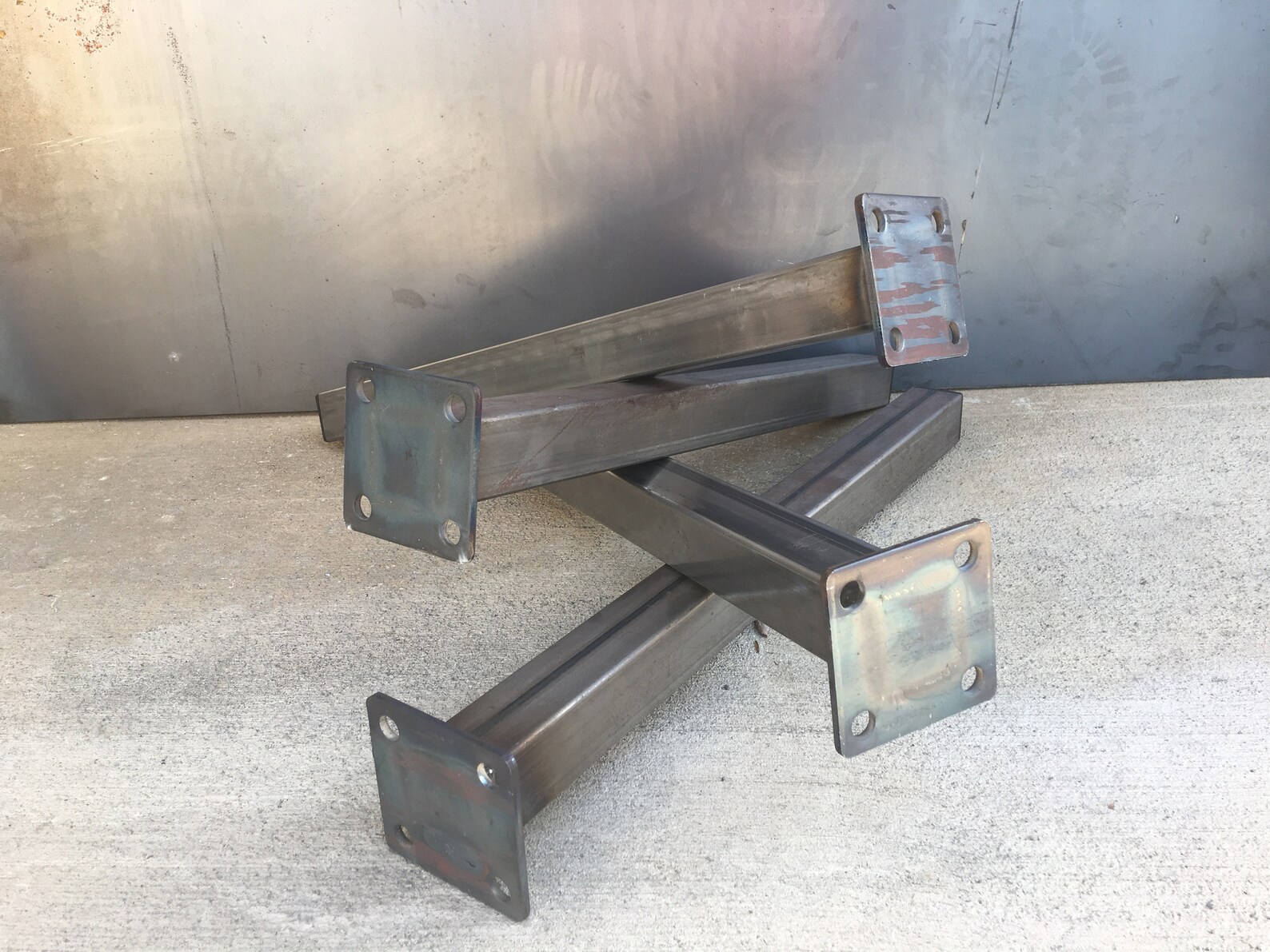 Metal Tube Legs, Set of 4, Coffee Table Legs, Metal Leg, Industrial ...