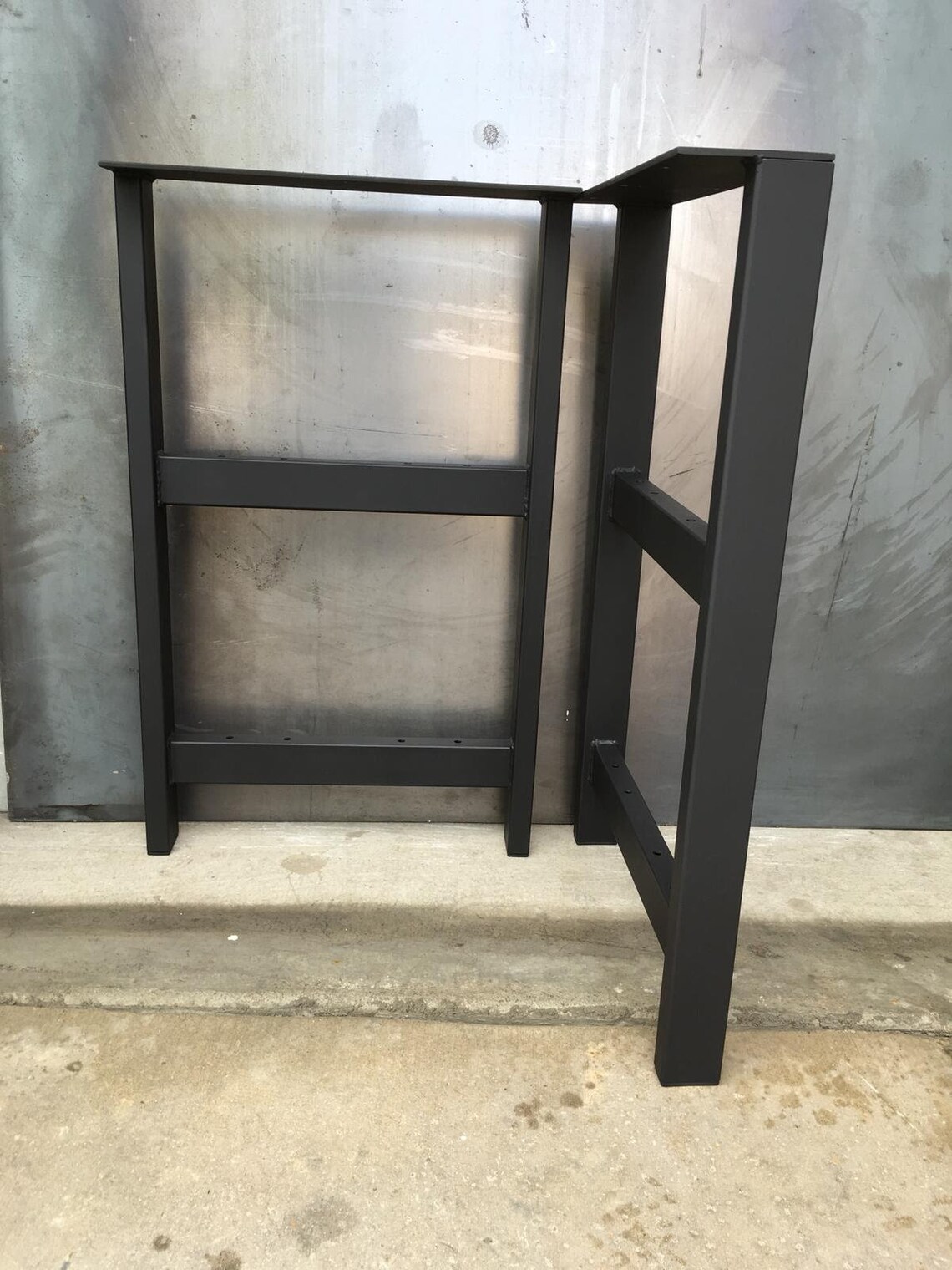 H shape steel leg set of 2 coffee table legs metal leg | Etsy