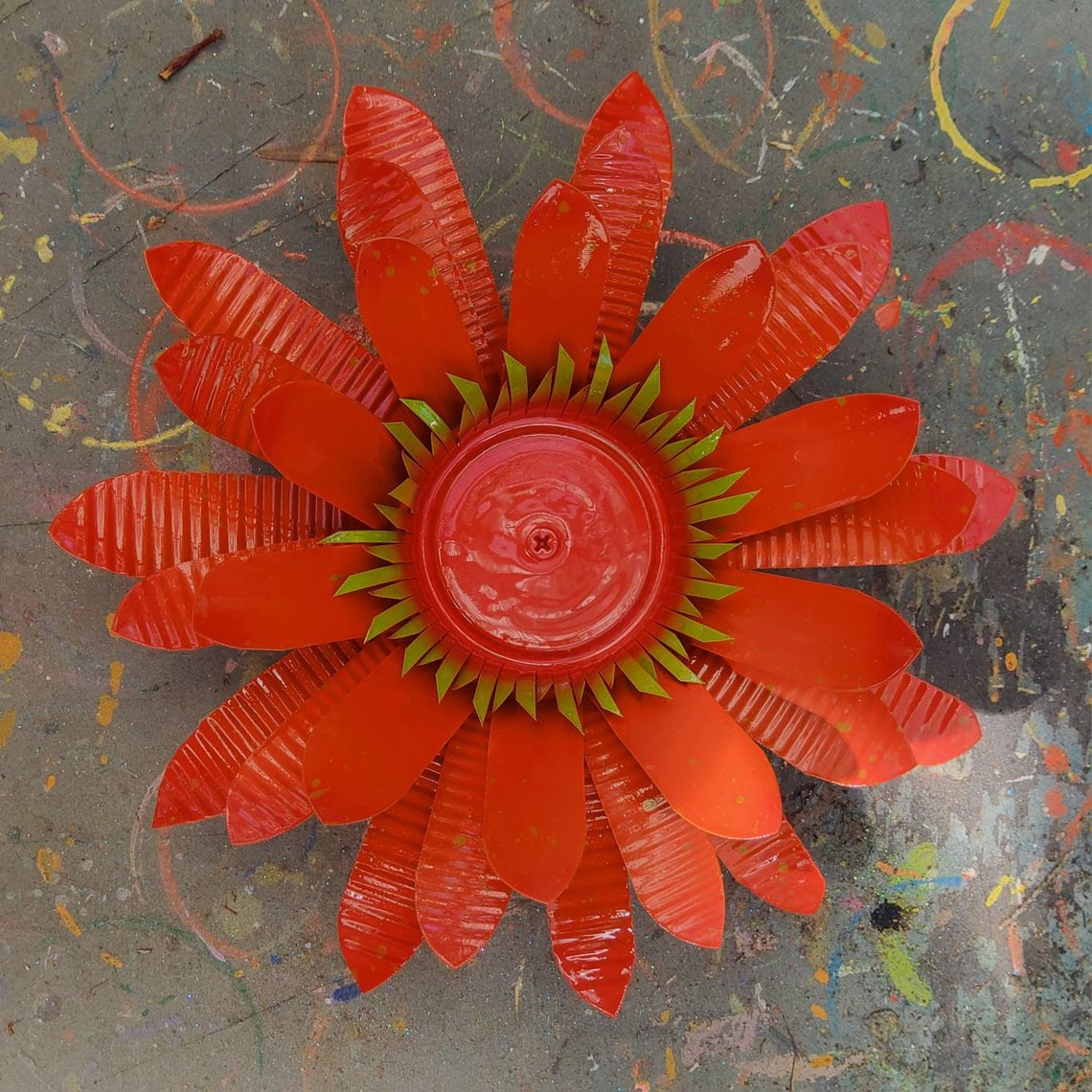 The Tropical Splash Collection. A Bold, Bright Set of 5 Upcycled Metal ...