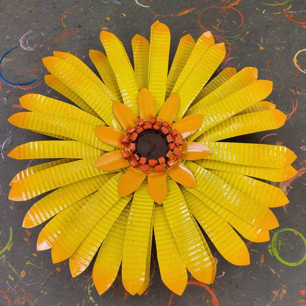 Large Outdoor Metal Sunflower - Etsy