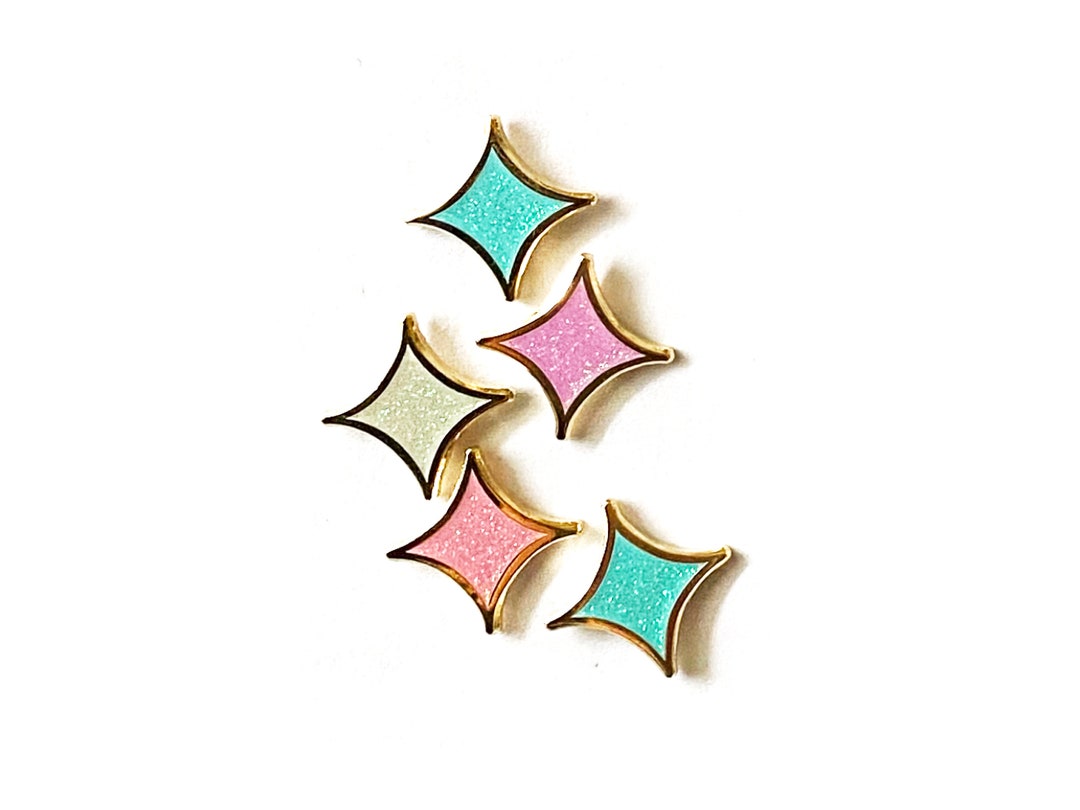 Transexual Stars Hard Enamel Pins | Gold Filler Pink Blue White Black ...