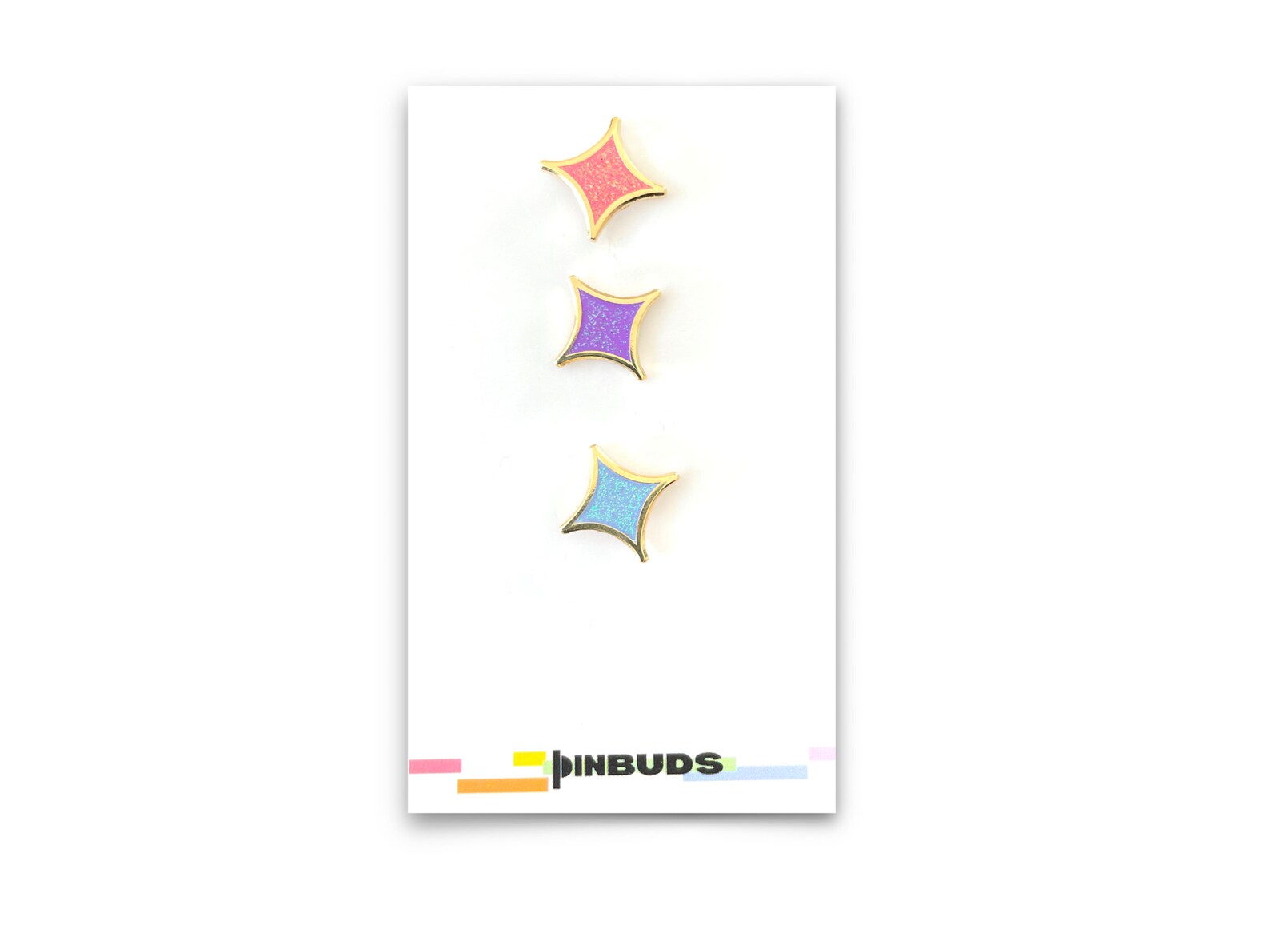 Bisexual Stars Hard Enamel Pins Pink Purple Blue Golden | Etsy