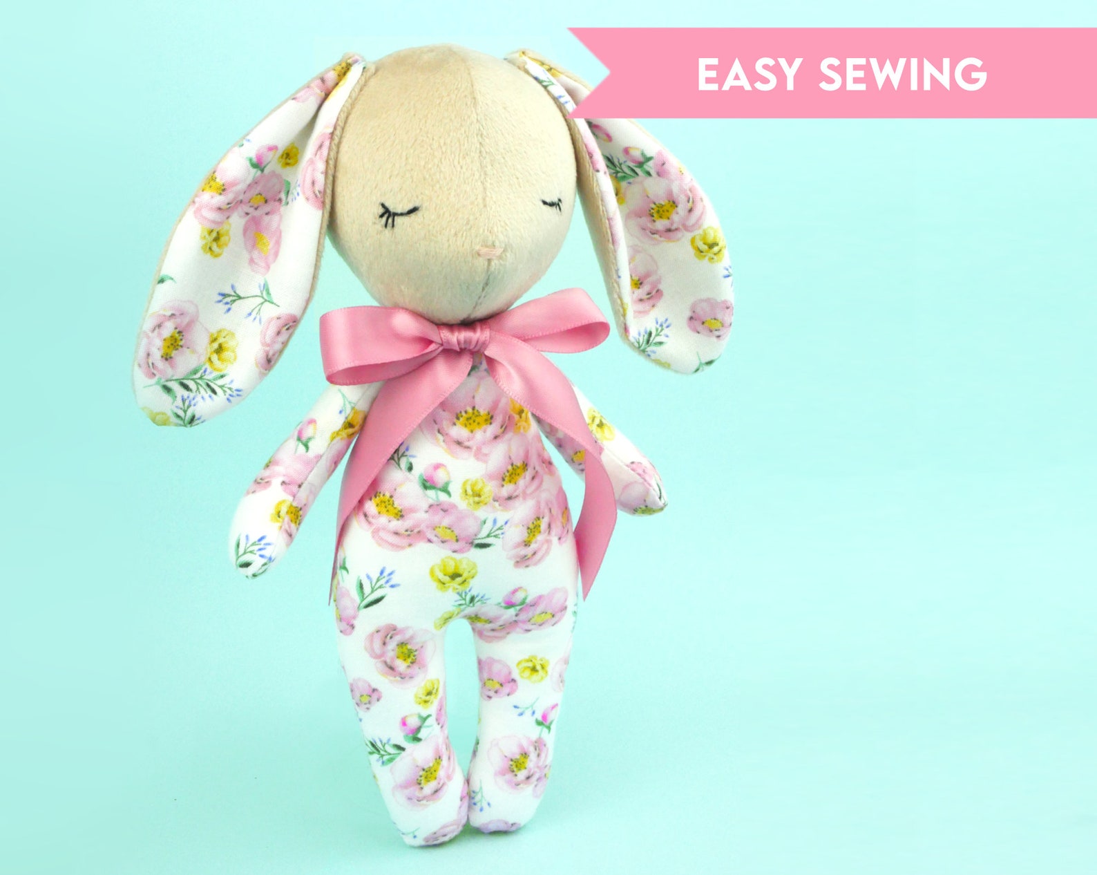 Rosie Rabbit Easy Toy Bunny Sewing Pattern PDF Download - Etsy