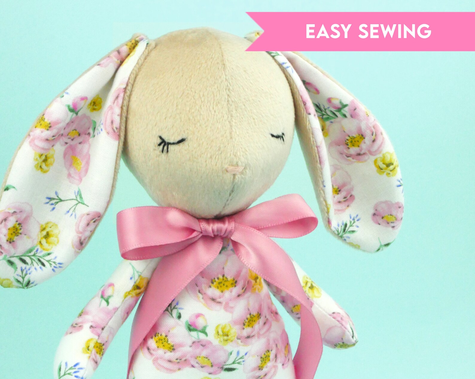 Rosie Rabbit Easy Toy Bunny Sewing Pattern PDF Download - Etsy