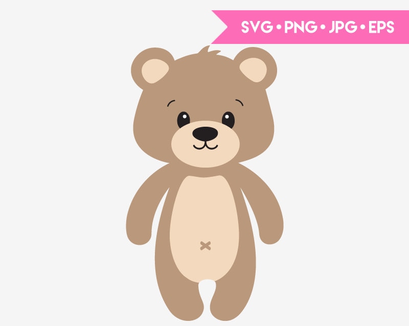 Cute Baby Bear SVG Cut File for Cricut and Silhouette. Digital - Etsy